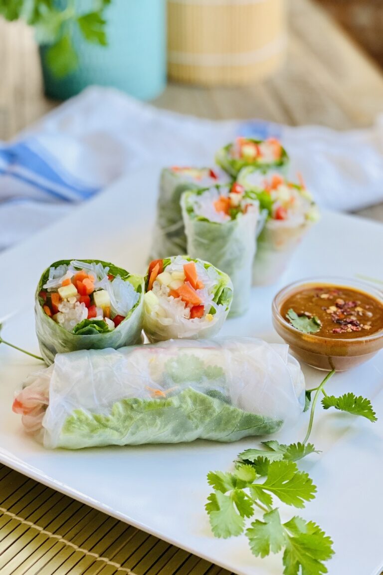 Vegetable Spring Rolls Recipe {Fresh & Healthy}