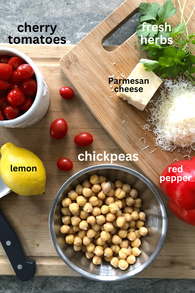 Chickpea Tomato Salad with Fresh Herb Vinaigrette