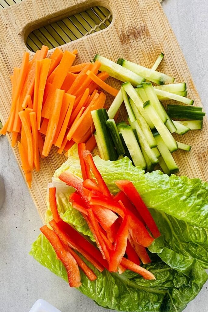 Fresh Vegetable Spring Rolls (Healthy Light Meal or Appetizer)