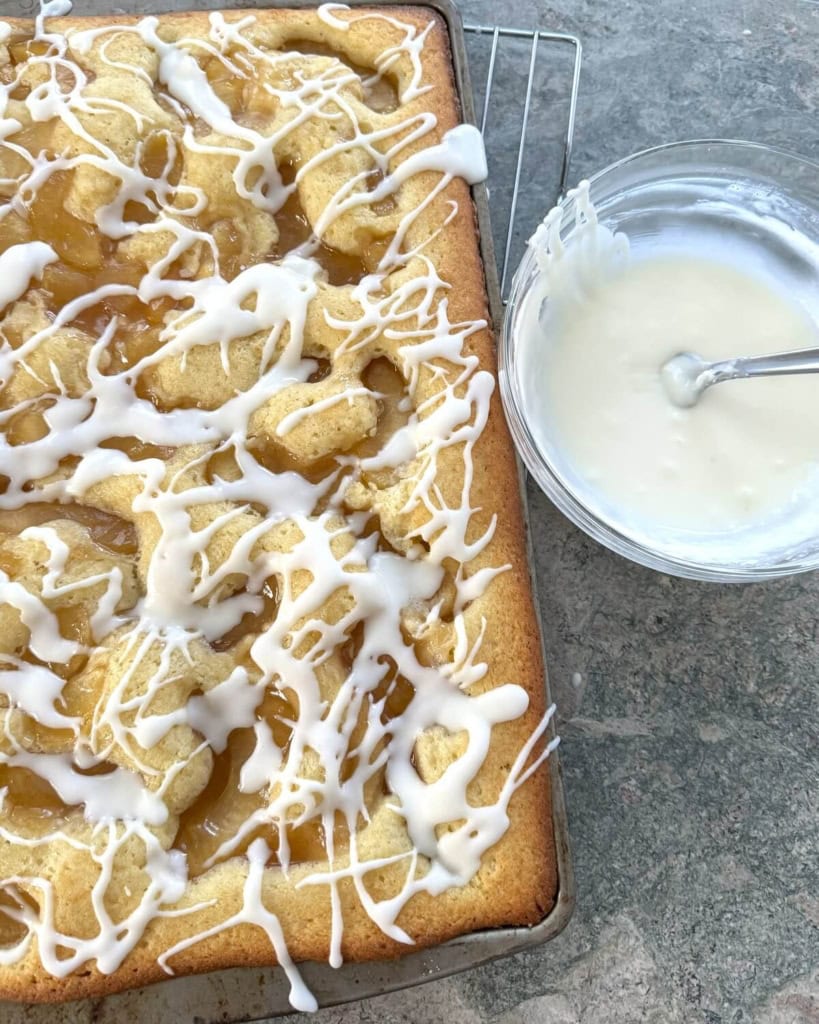 Easy Scone Cake {Sheet Pan Cake Recipe}