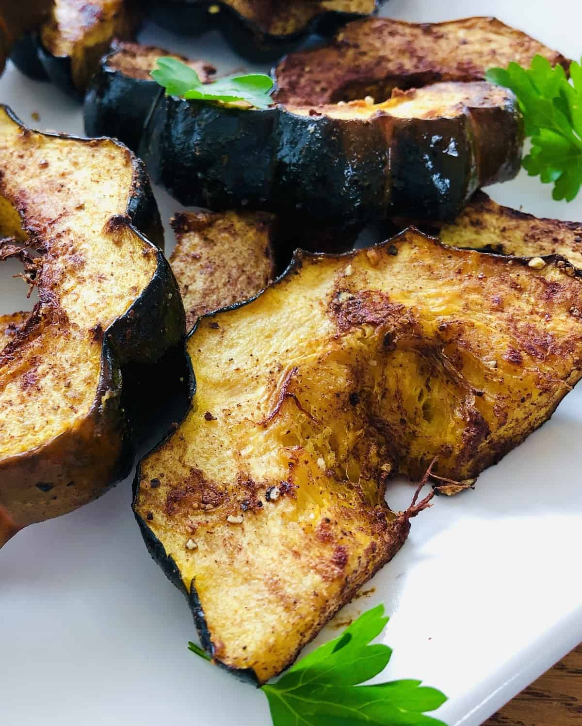 Roasted Fall Squash with Cinnamon and Nutmeg