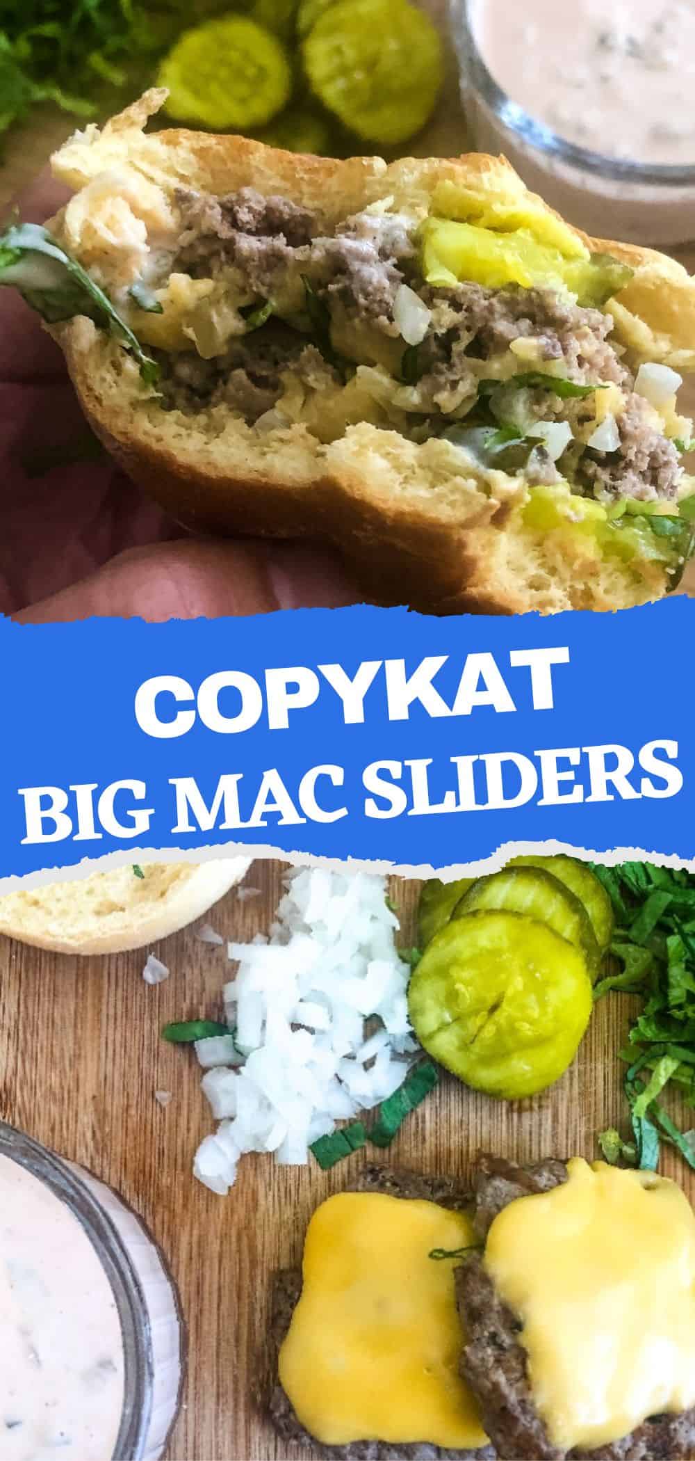 Recipe for Big Mac Sliders