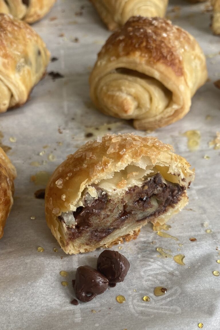 Mini Chocolate Puff Pastry Rolls