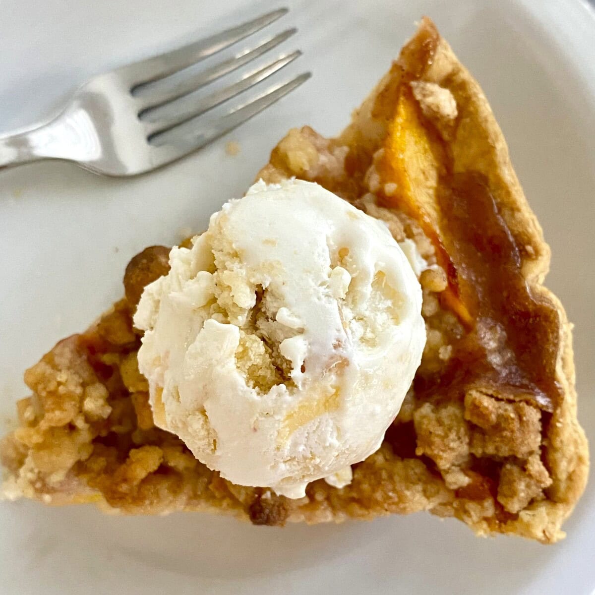 Peach Crumble Pie No Soggy Bottom Crust