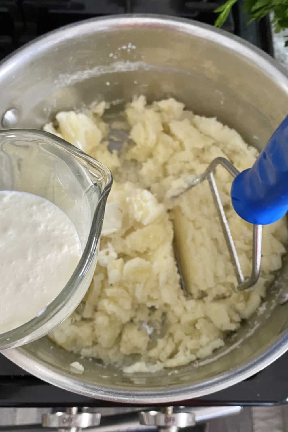 Vegetarian Mashed Potato Stuffed Portobello Mushrooms