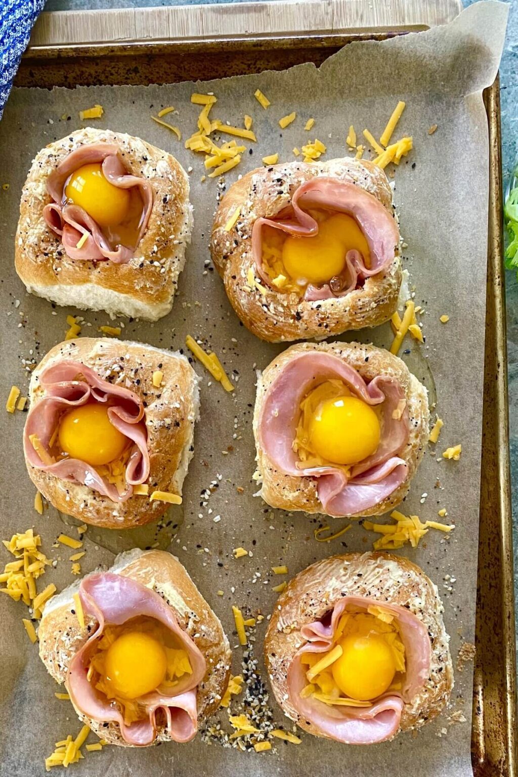 Ham and Egg Sandwich Bread Bowls