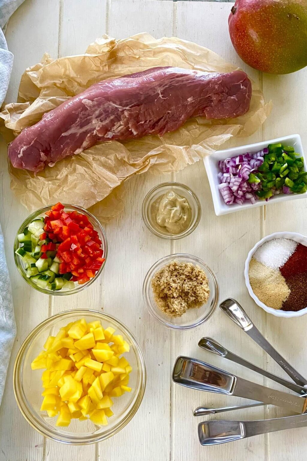 Sweet and Spicy Pork Tenderloin with Mango Salsa
