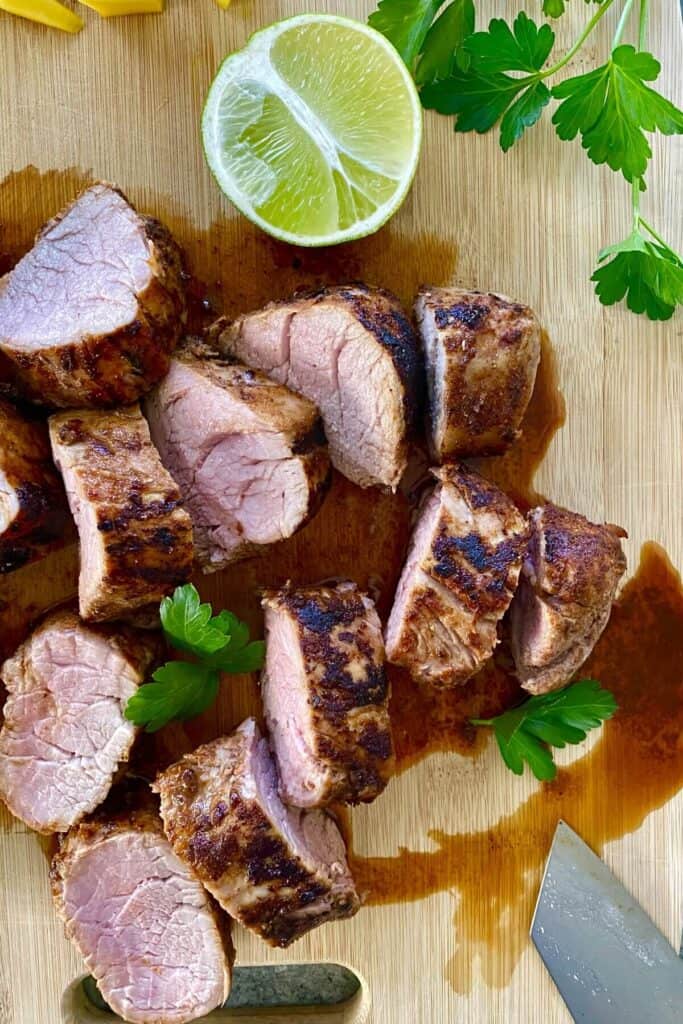 Sweet and Spicy Pork Tenderloin with Mango Salsa