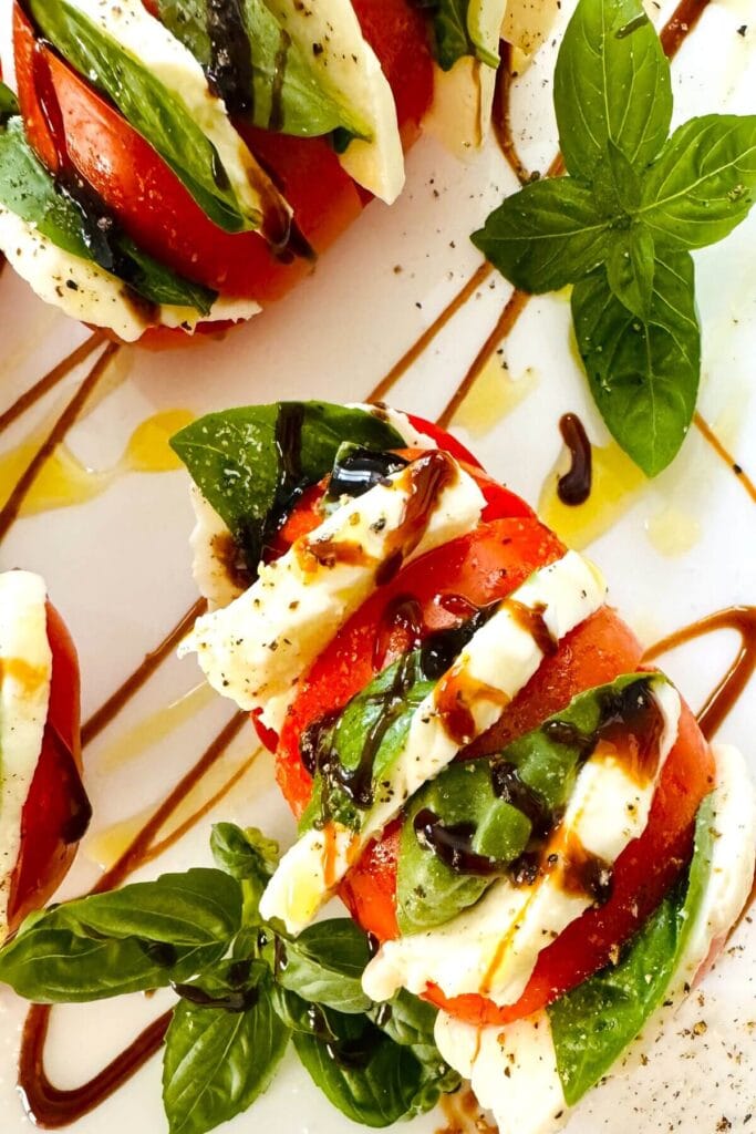 Stuffed Tomato, Mozzarella and Basil Caprese Salad