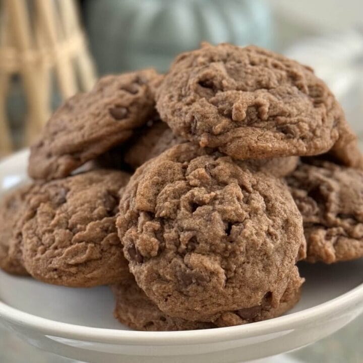 Chocolate Chocolate Chip Pudding Cookies