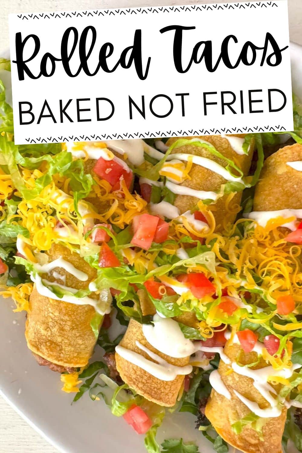 Rolled Tacos {Baked and Crispy Taquitos}